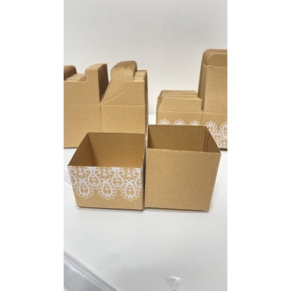 Unbranded | Other | Small Square Cardboard Gift Boxes 5pc Set Print ...